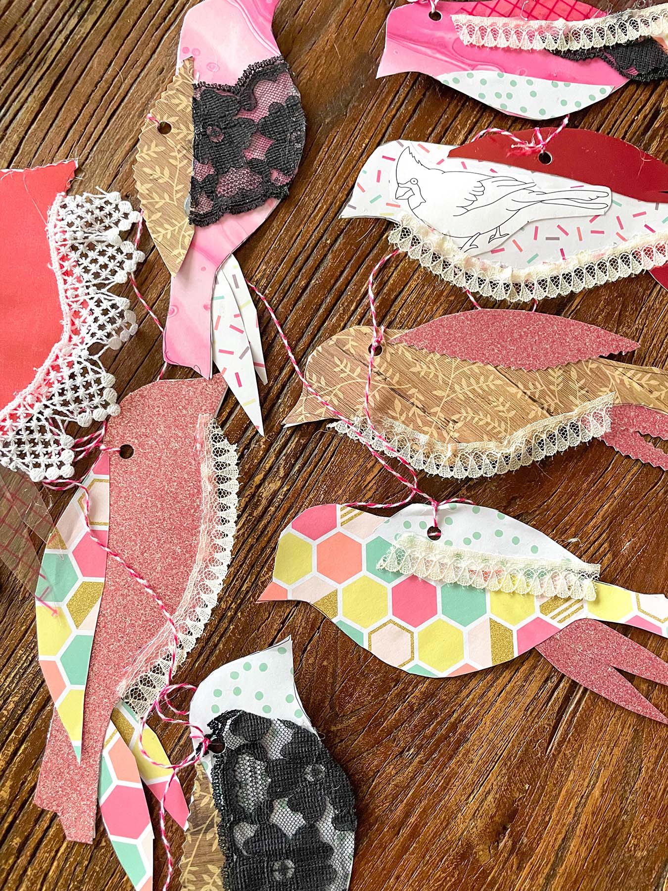 Paper bird garland store
